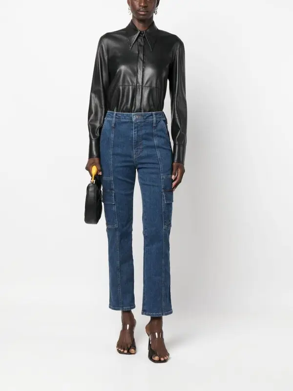 Simkhai High-rise Cropped Jeans