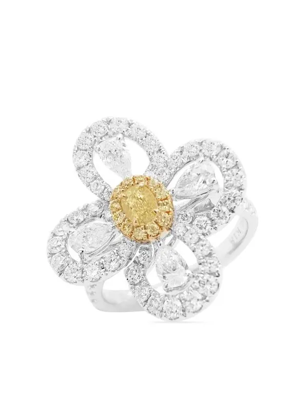 HYT JEWELRY 18k Gold, Platinum And Diamond Ring