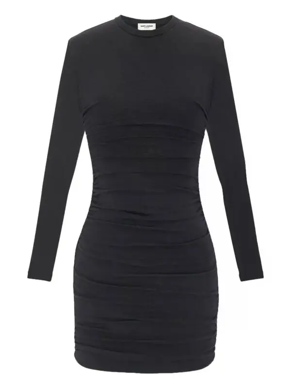 Saint Laurent Draped Wool Dress