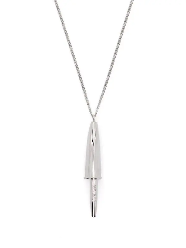 AMBUSH Pen Cap Chain Necklace - Silver
