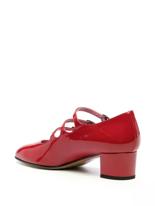CAREL Kina Patent-leather Mary Jane Shoes - Red