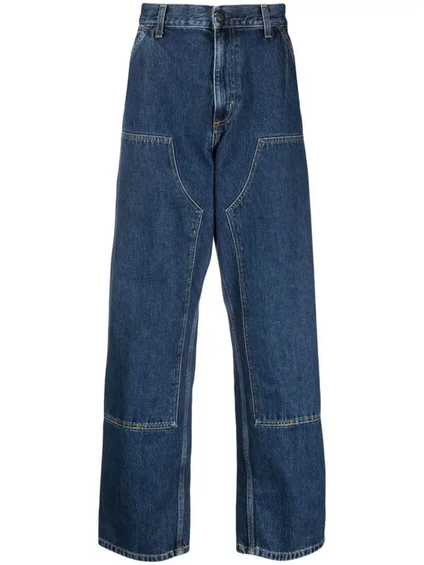 Carhartt Work In Progress Nash Dklow-rise Panelled Jeans - Blue