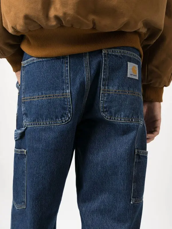 Carhartt Work In Progress Nash Dklow-rise Panelled Jeans - Blue