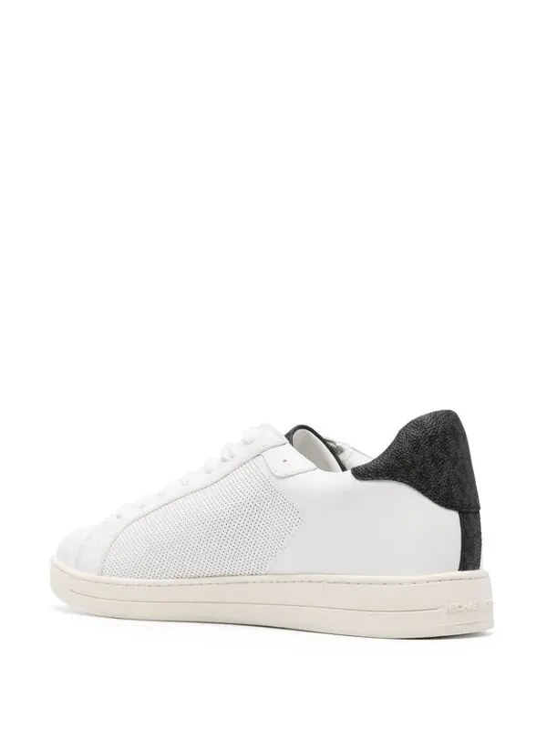 Michael Kors Keating Perforated-panel Sneakers - White