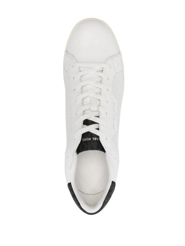 Michael Kors Keating Perforated-panel Sneakers - White