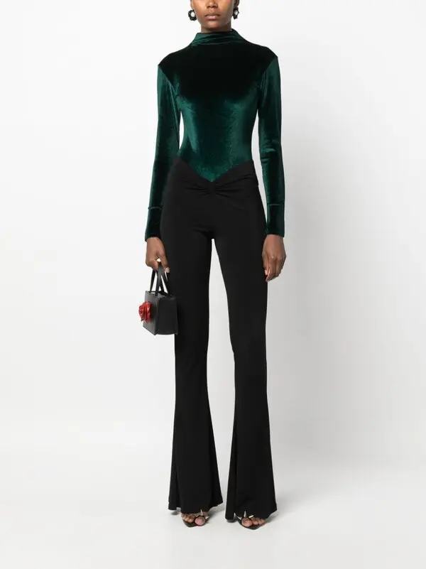ATU BODY COUTURE Velvet Bodysuit - Green