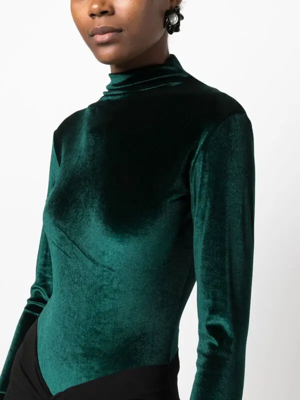 ATU BODY COUTURE Velvet Bodysuit - Green