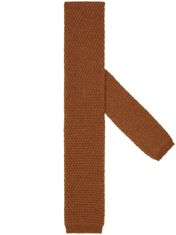 Zegna Oasi Cashmere Tie - Brown