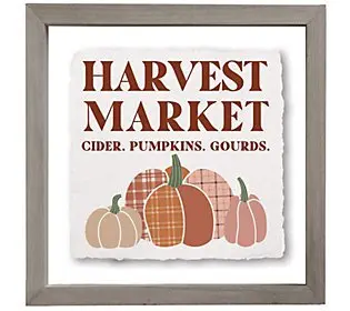 SINCERE SURROUNDINGS 10' Harvest Market Floatin G Frame Art - One-color