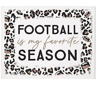 SINCERE SURROUNDINGS 17'football Season Wrapped Canvas - One-color