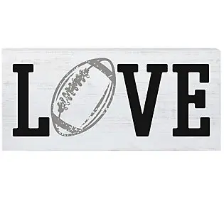 SINCERE SURROUNDINGS 12' Love Football Inspire Board - One-color