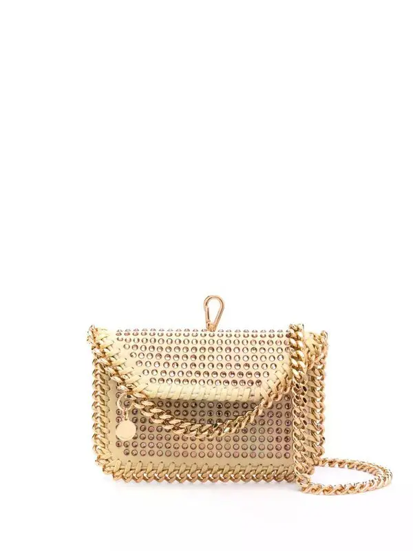 Stella McCartney Falabella Crystal-embellished Wallet - Yellow