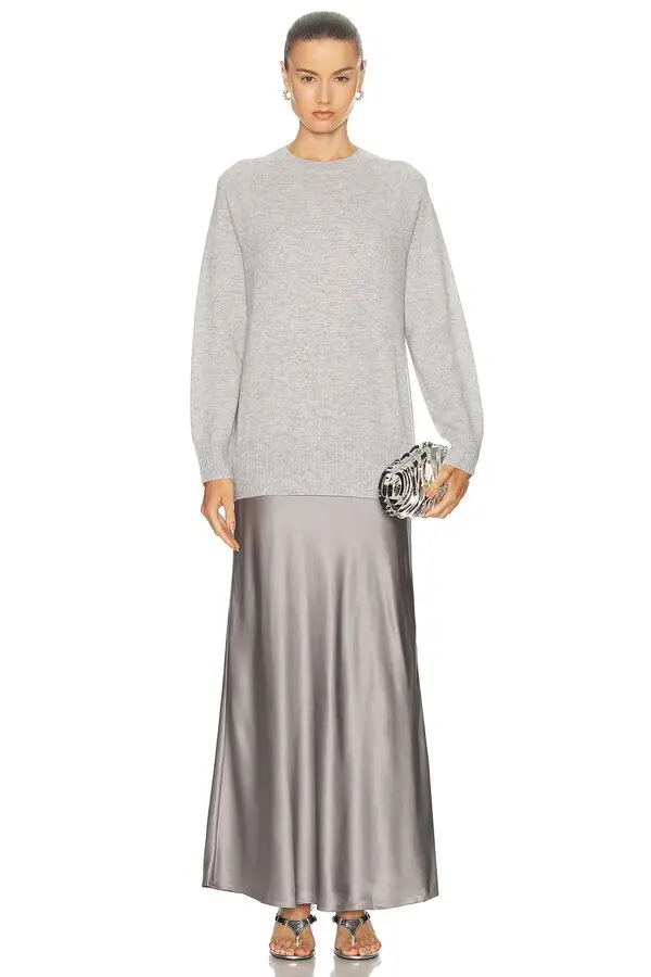 Christopher Esber Monument Long Dress - Slate Grey