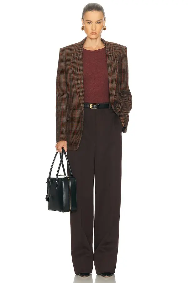 AGOLDE Delphi Slim Tee - Brick
