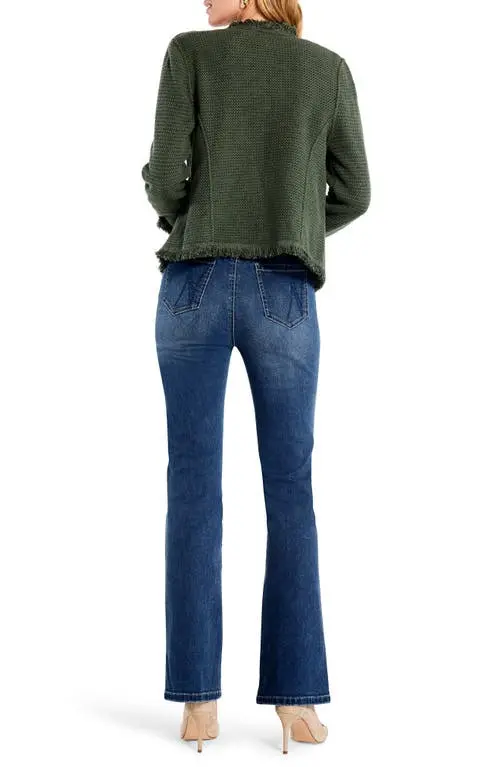 NIC+ZOE Fringe Mix Knit Jacket