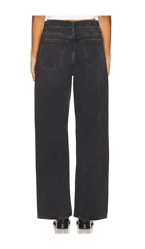 AGOLDE Low Slung Baggy Jeans In Black Corduroy - Recess