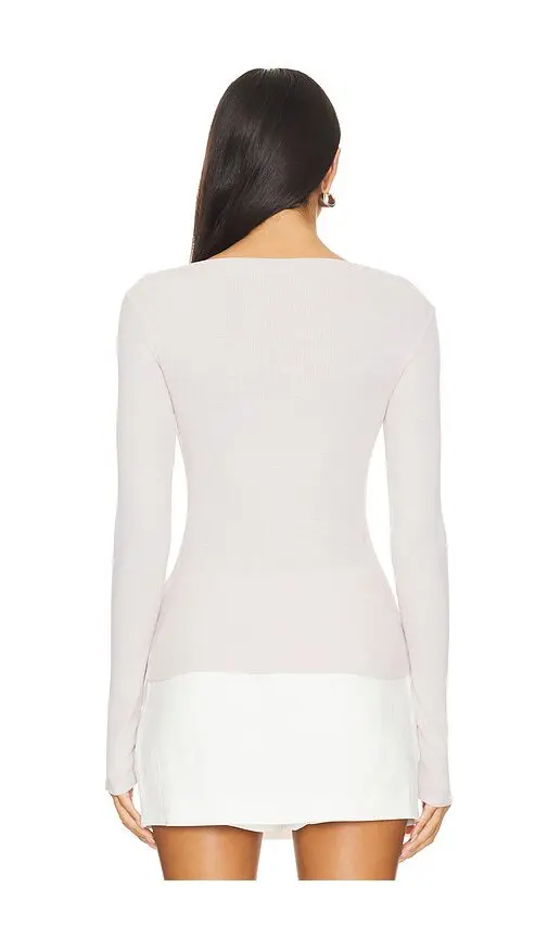 Enza Costa Silk Knit Boat Neck - Salt