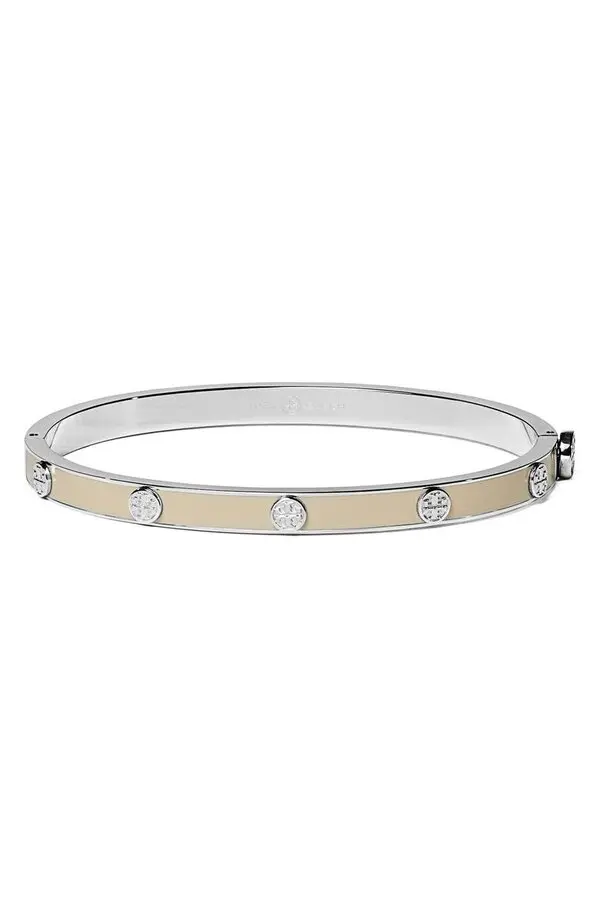 Tory Burch Miller Stud Enamel Hinge Bracelet