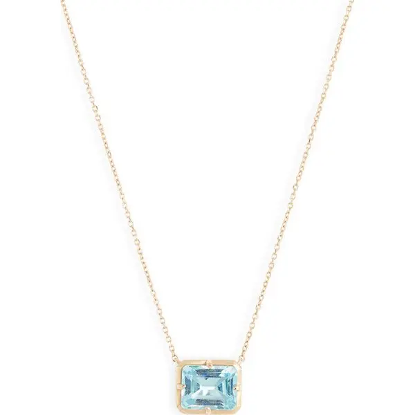 Anzie Cléo Daniela Topaz Pendant Necklace - Blue