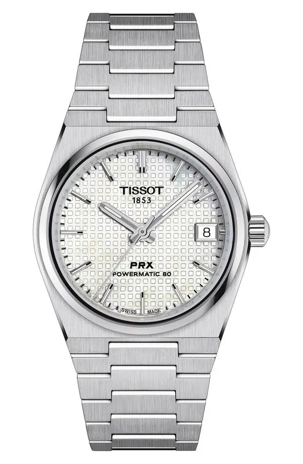 TISSOT Prx Powermatic 80 Bracelet Watch - Silver
