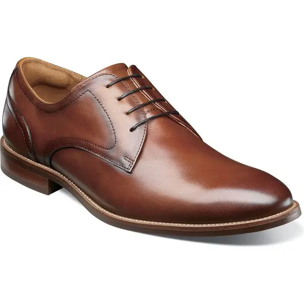 Florsheim Rucci Plain Toe Derby - Cognac