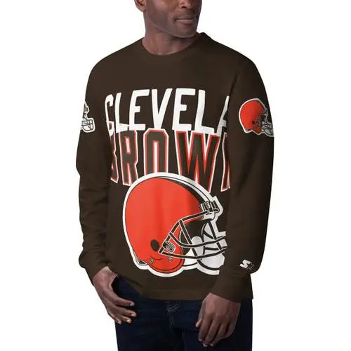 STARTER Cleveland S Clutch Hit Long Sleeve T-shirt