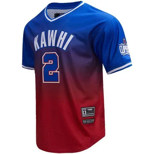 PRO STANDARD Post Kawhi Leonard /red La Clippers Ombre Name & Number T-shirt