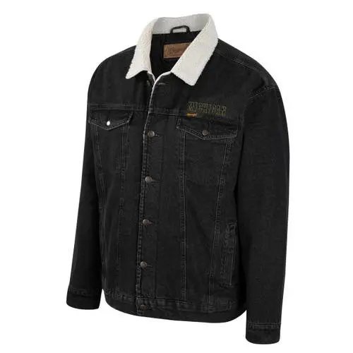 COLOSSEUM X WRANGLER Michigan Wolverines Western Button-up Denim Jacket