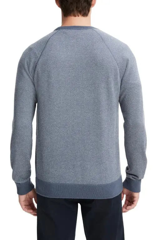 Vince Birdseye Jacquard Wool Crewneck