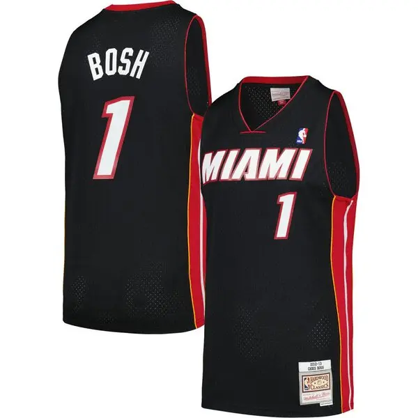 Mitchell & Ness Chris Bosh Miami Heat 2012/13 Hardwood Classics Swingman Jersey - Black