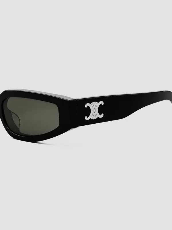 Celine Triomphe 54mm Geometric Sunglasses - Black