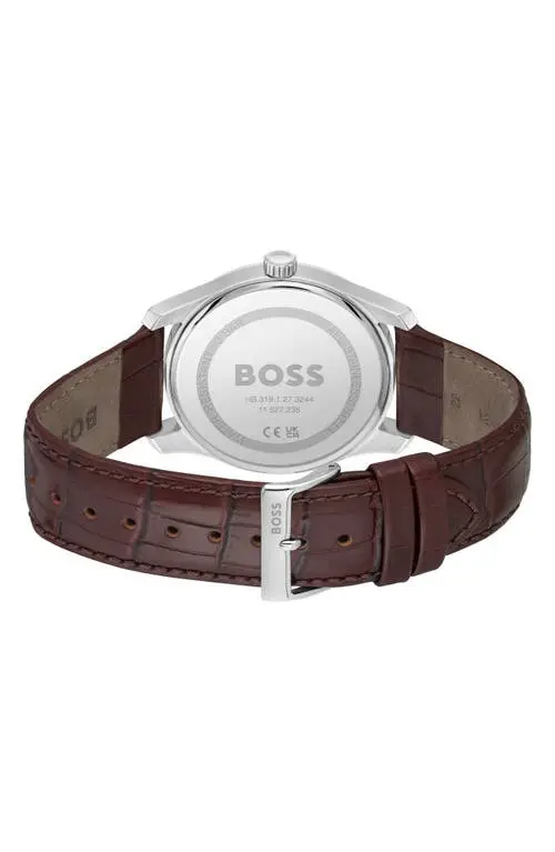 BOSS Principle Strap Watch - Silver