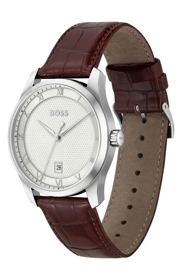 BOSS Principle Strap Watch - Silver
