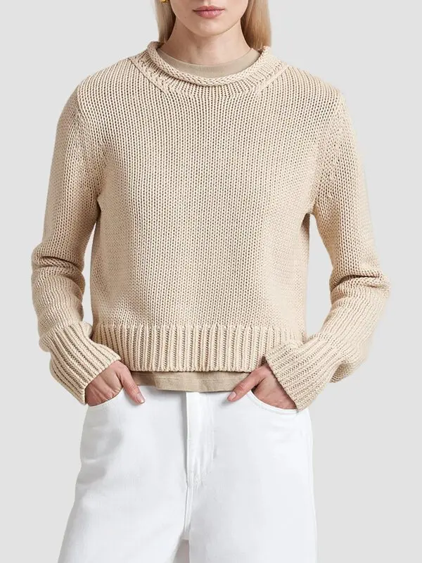 LA LIGNE Solid Marina Sweater - Sand