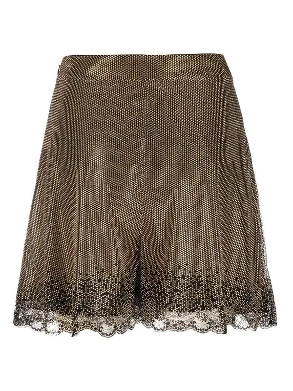Elie Saab Studded Lace Shorts