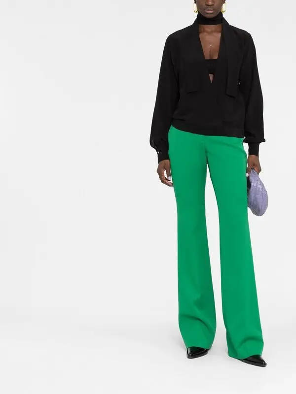 Elie Saab Silk Blouse With Cut-out Detail