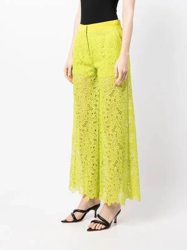 Elie Saab Macramé Wide-leg Trousers