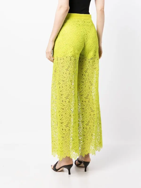 Elie Saab Macramé Wide-leg Trousers
