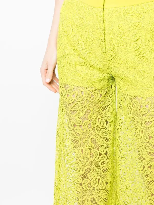 Elie Saab Macramé Wide-leg Trousers