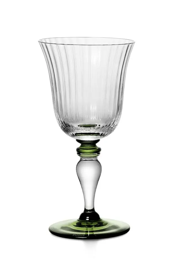 Tiffany & Co. Color Block Wine Glass - Green