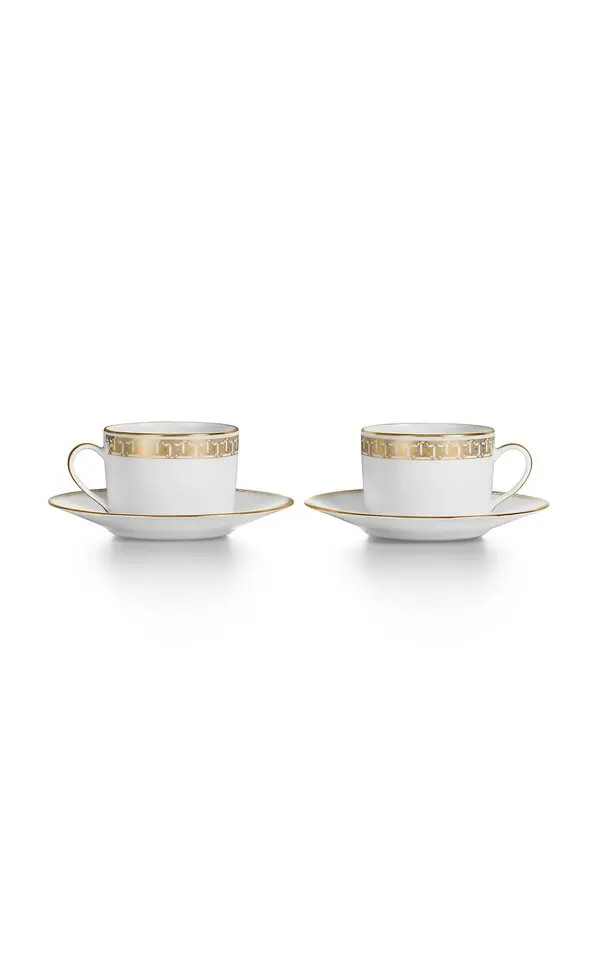Tiffany & Co. T True Set-of-two Porcelain Coffee Cup - Gold
