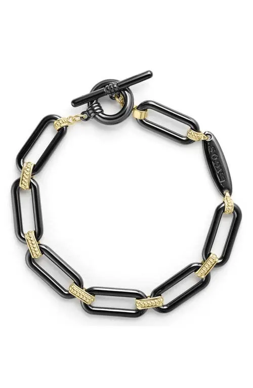 Lagos Signature Caviar Ceramic Link Bracelet - N/a