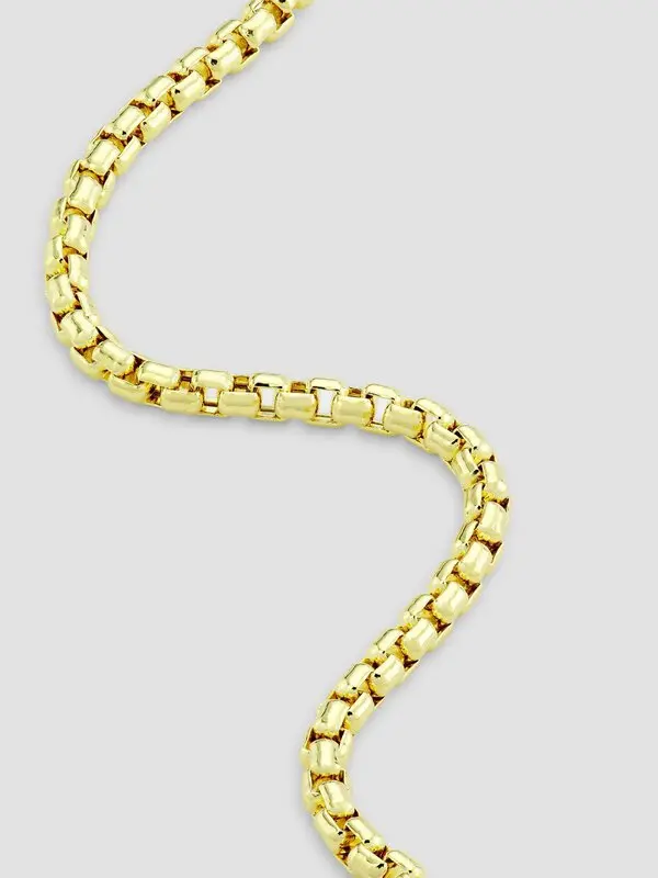 Saks Fifth Avenue Collection Collection 14k Yellow Fold Lite Round Box Chain Necklace