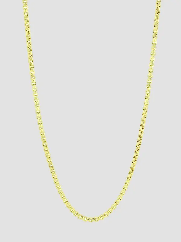 Saks Fifth Avenue Collection Collection 14k Yellow Lite Round Box Chain Necklace