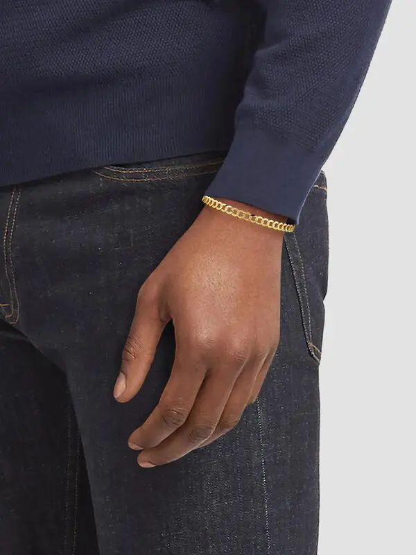 Saks Fifth Avenue Collection Collection 14k Yellow Comfort Curb Bracelet