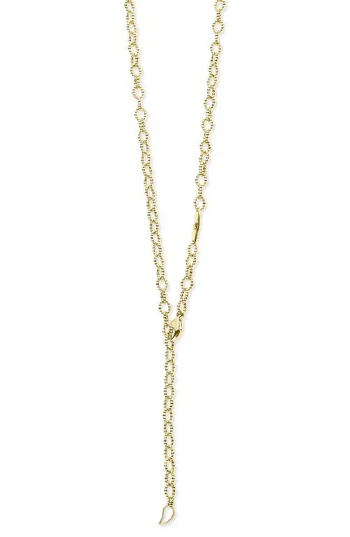 Lagos Signature Caviar Beaded Chain Necklace