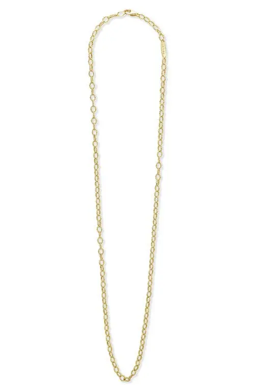 Lagos Signature Caviar Beaded Chain Necklace