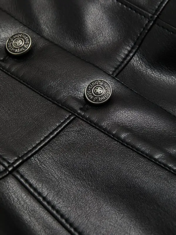 Cinq À Sept Veena Faux Leather Midi-skirt