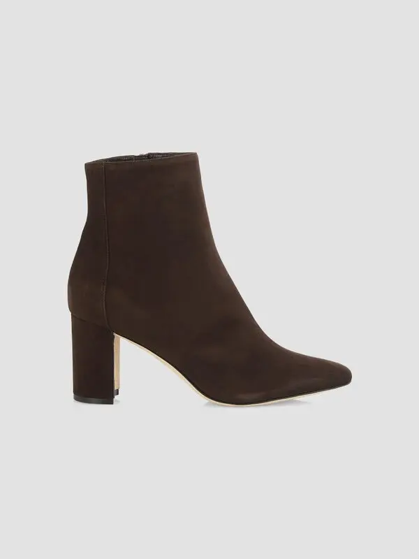 Manolo Blahnik Rosie 70mm Suede Ankle Booties