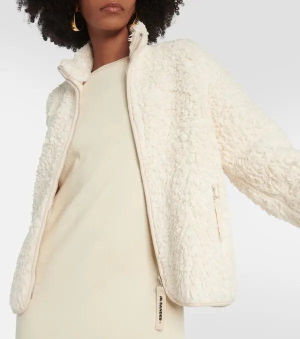 JIL SANDER Teddy Jacket - White
